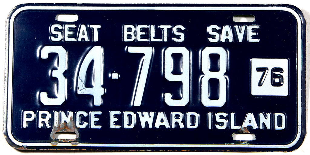 1976 Prince Edward Island License Plate | Brandywine General Store