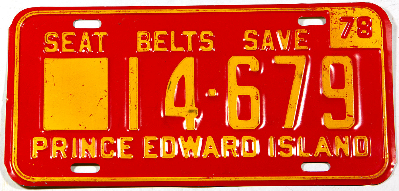 1978 Prince Edward Island Heavy Truck License Plate | Brandywine ...