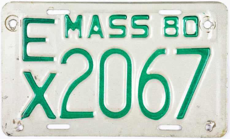 1980 Massachusetts Motorcycle License Plate | Brandywine General Store
