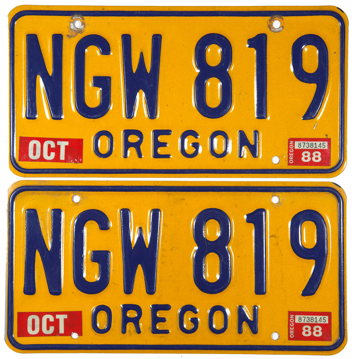 1988 Oregon License Plates | Brandywine General Store