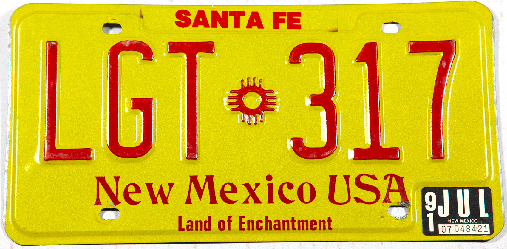 1991 New Mexico License Plate | Brandywine General Store