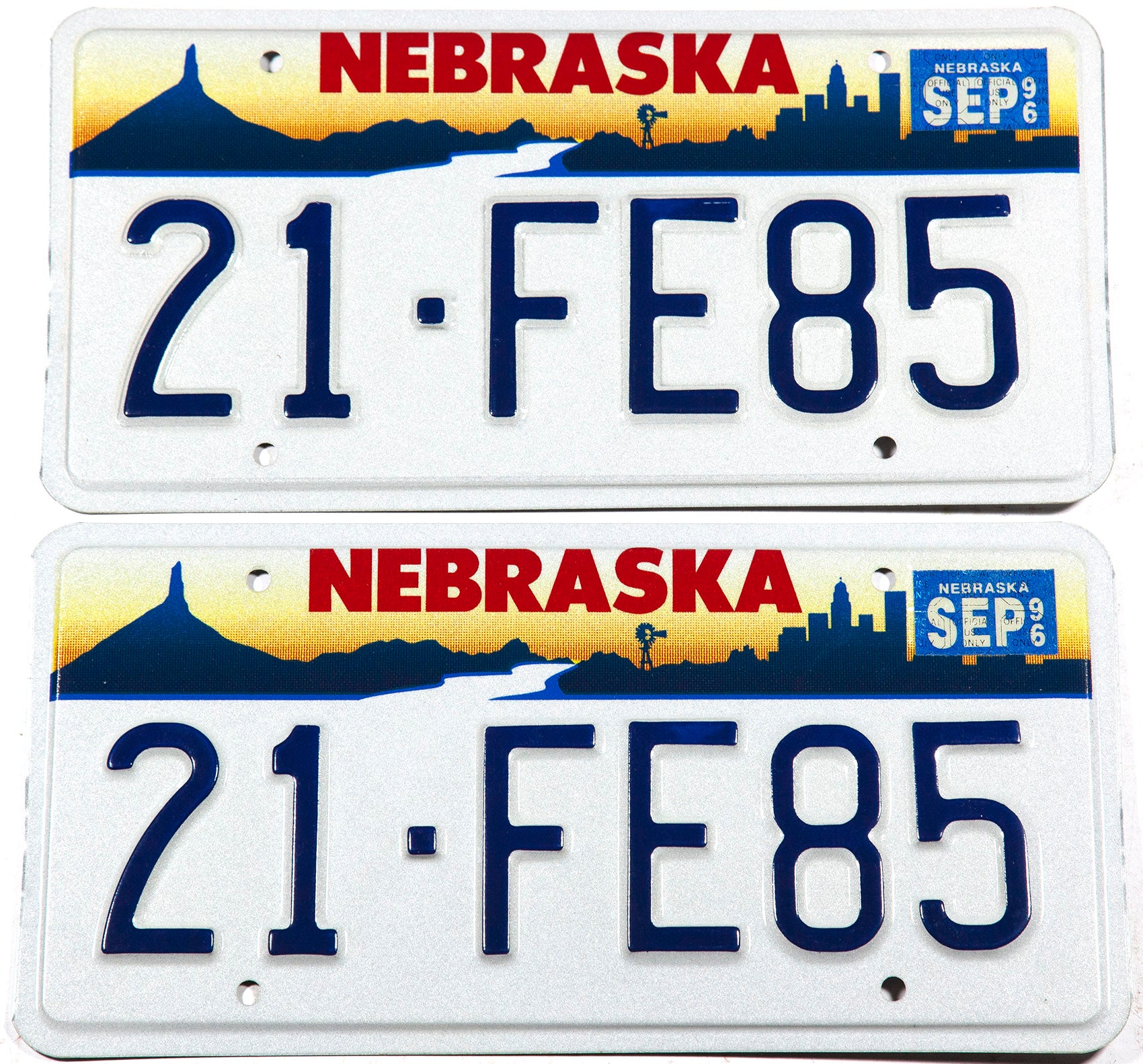 1996 Nebraska License Plates | Brandywine General Store