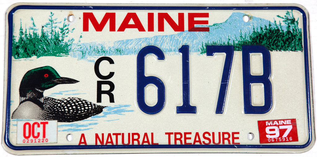 1997 Maine Loon License Plate | Brandywine General Store