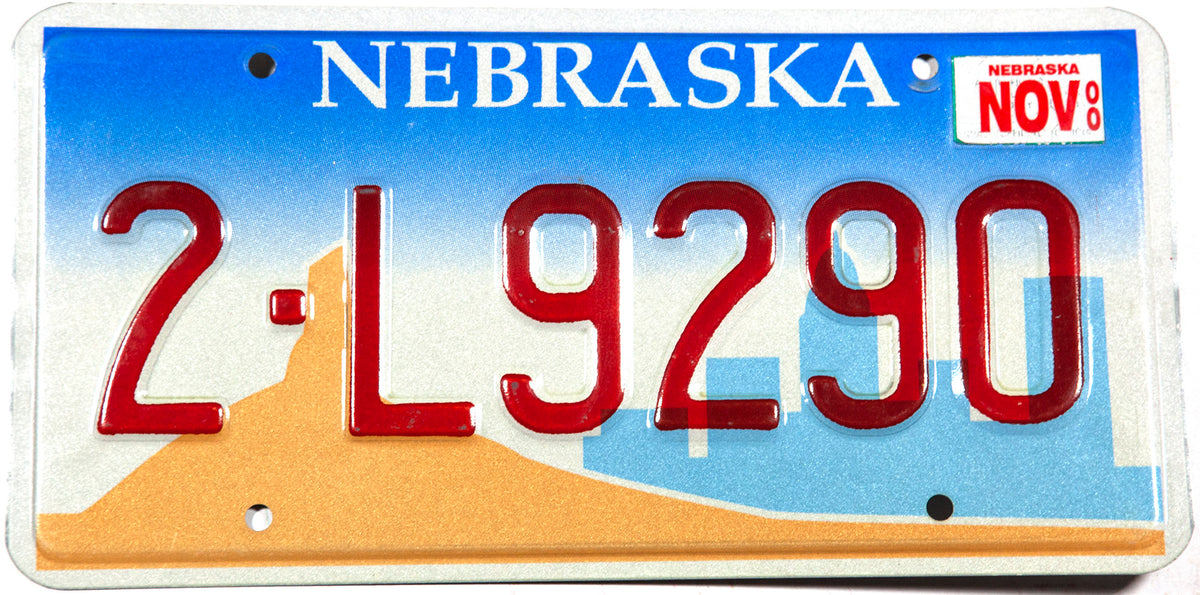 2000 Nebraska License Plate | Brandywine General Store
