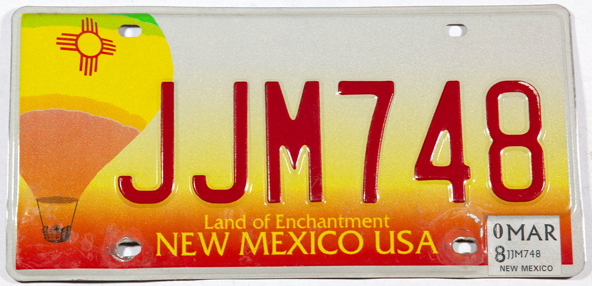 2008 New Mexico Balloon License Plate | Brandywine General Store