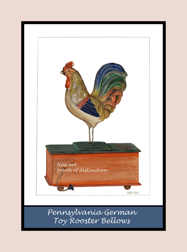 German Bellows Toy Rooster premium poster | Brandywine General Store