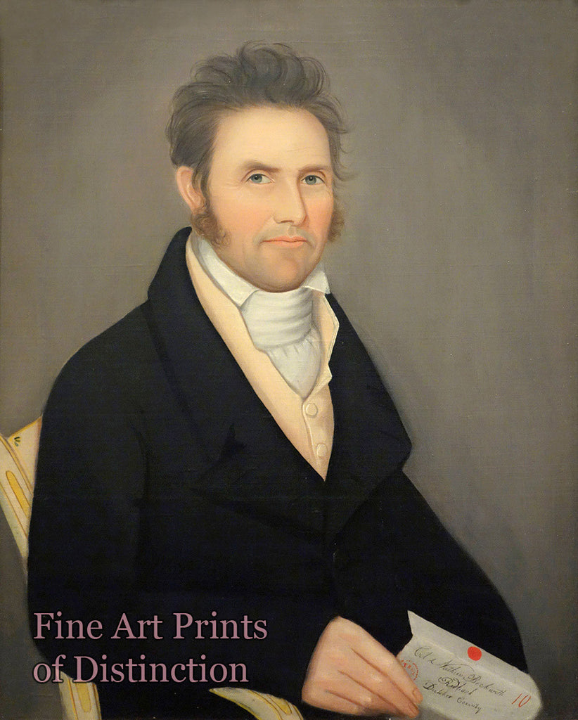 Phillips Ammi - Colonel Nathan Beckwith Folk Art print | Brandywine ...