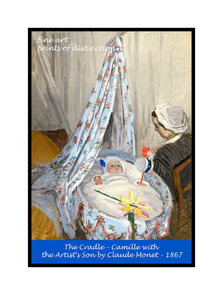 Monet, Claude - The Cradle - Camille with the Artist's Son premium pos ...