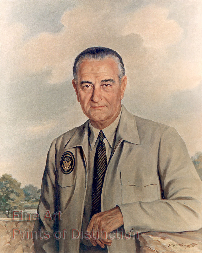 Johnson Lyndon Baines Portrait by Elizabeth Shoumatoff art print ...