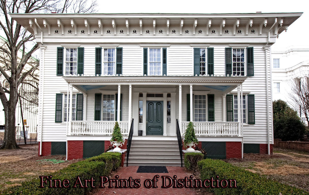 Southern White House in Montgomery AL Art Print | Brandywine General Store