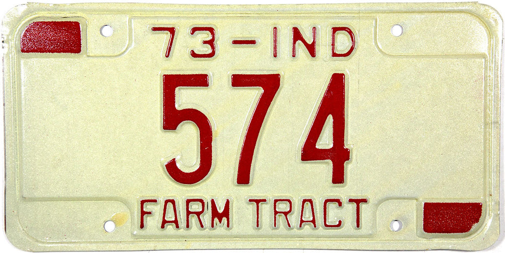 1973 Indiana Farm Tractor License Plate | Brandywine General Store