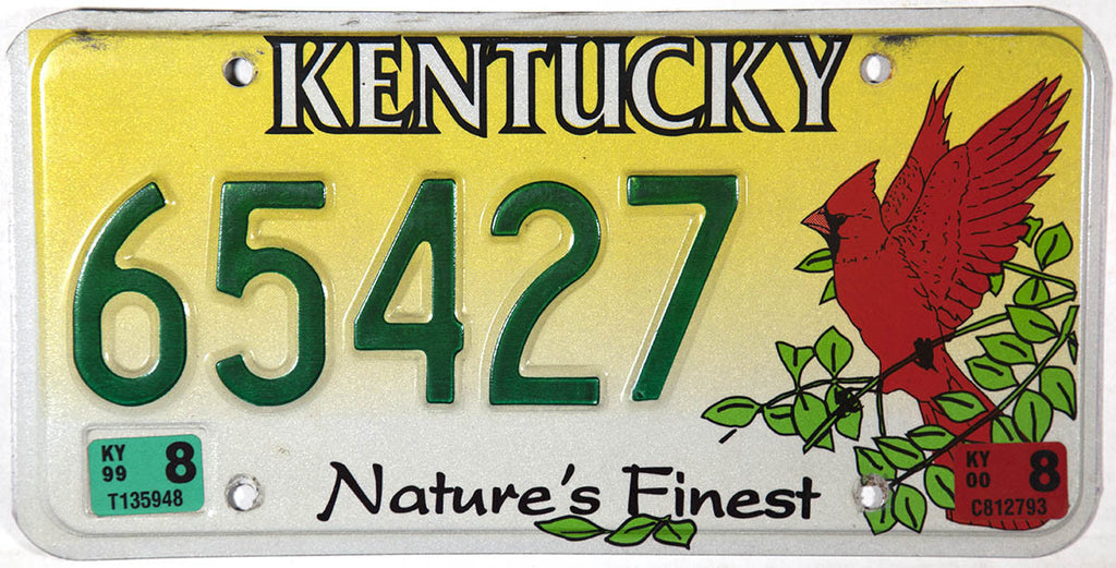 1997 - 2005 Kentucky Cardinal License Plate | Brandywine General Store