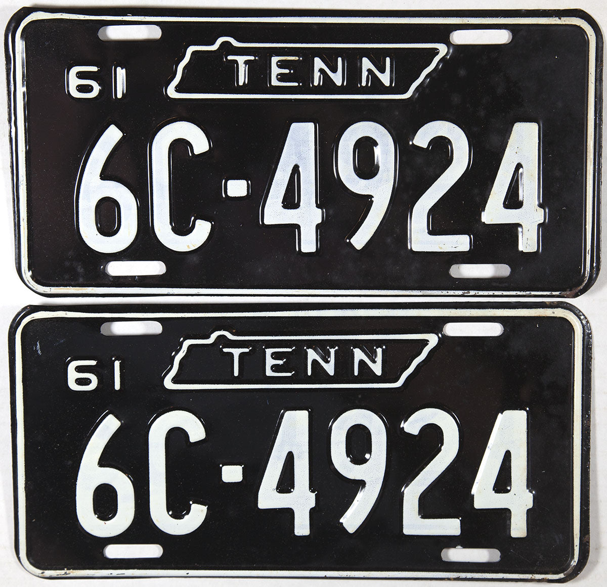 1961 Tennessee License Plates | Brandywine General Store