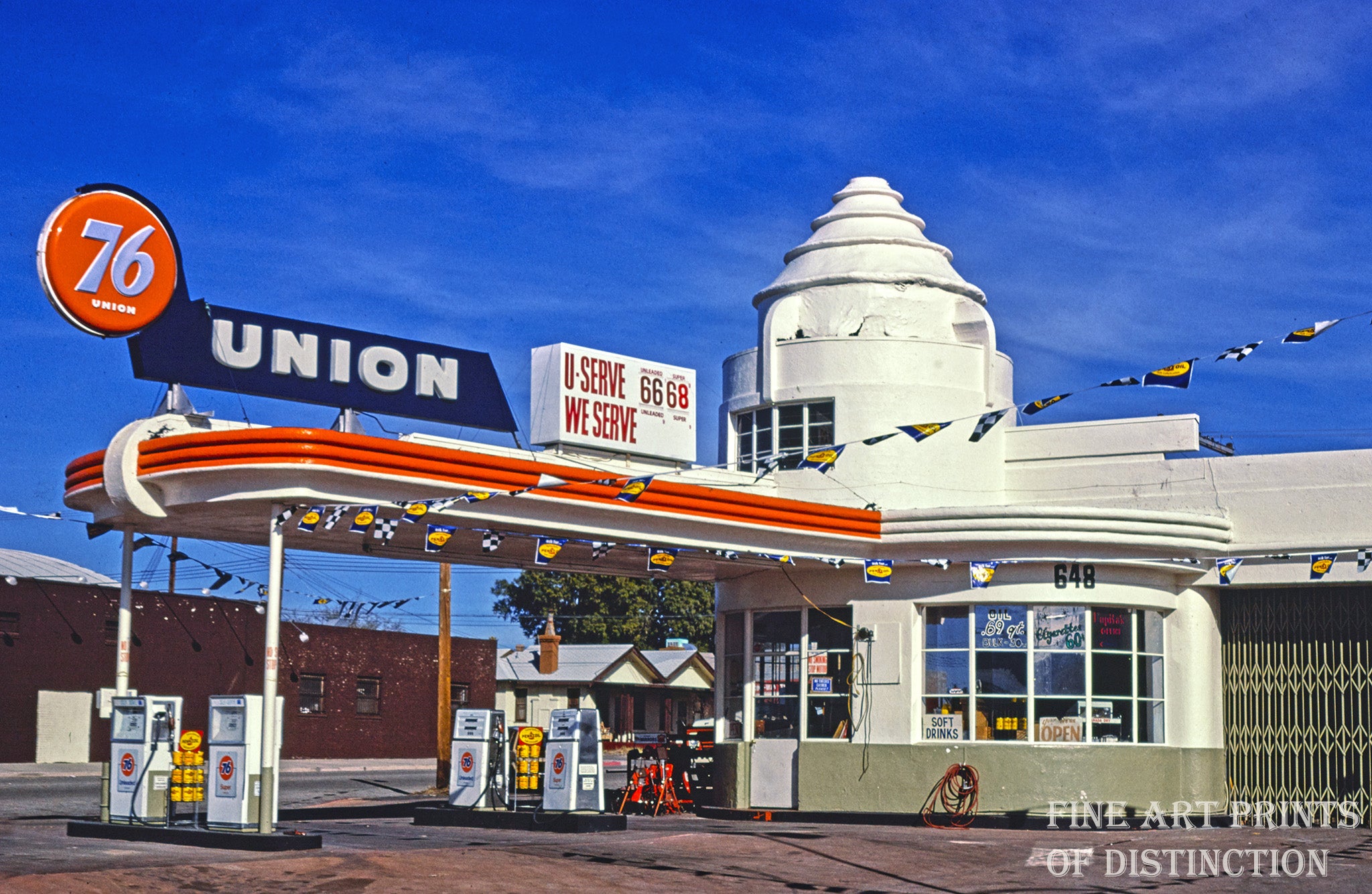 Union 76 Gas Station 1950s era Premium Print | Brandywine General Store